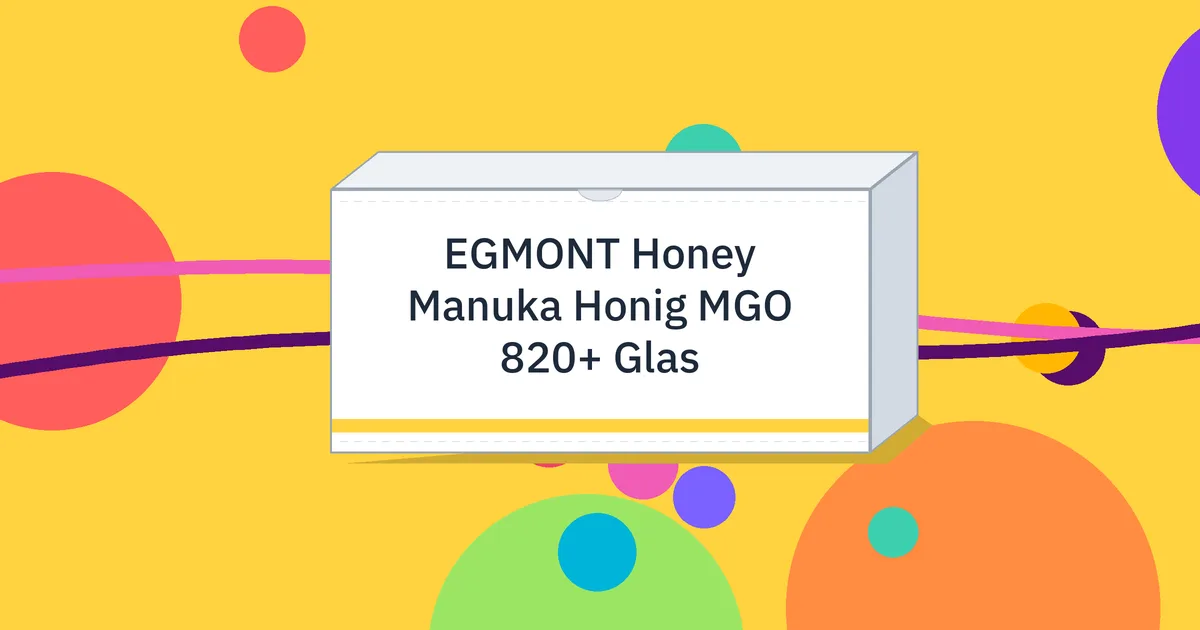 Symbolbild: Packung mit der Aufschrift EGMONT Honey Manuka Honig MGO 820+ Glas (PZN 19233149) – Verfügbarkeit und Bezug in Apotheken in Frankfurt am Main