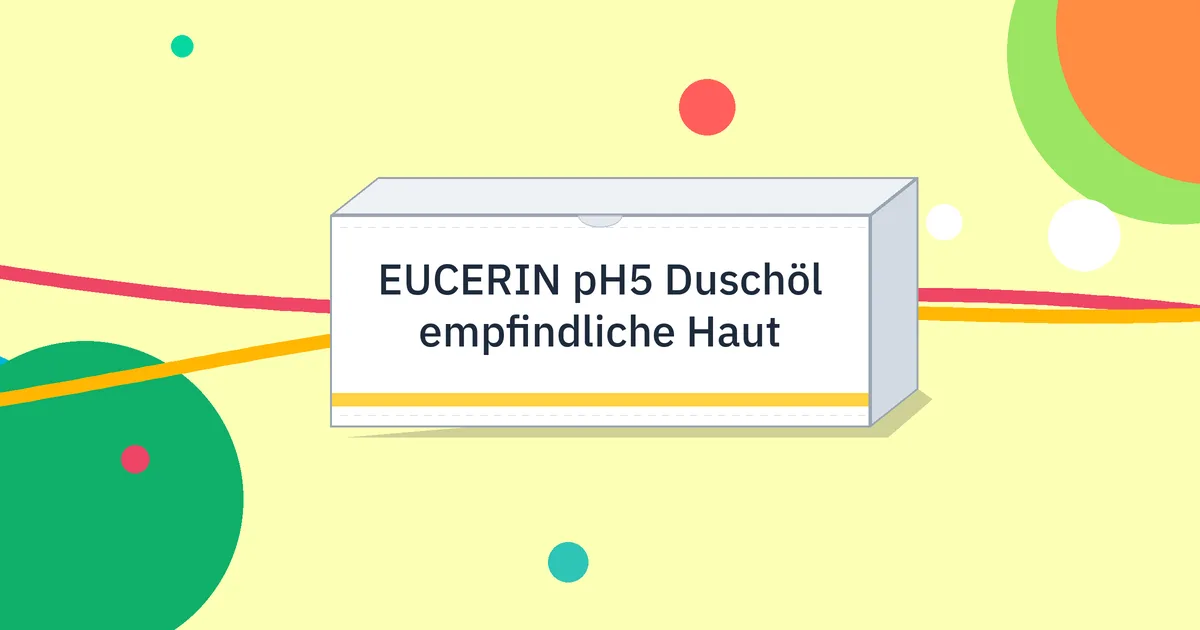 Symbolbild: Packung mit der Aufschrift EUCERIN pH5 Duschöl empfindliche Haut (PZN 13889015) – Verfügbarkeit und Bezug in Apotheken in Frankfurt am Main