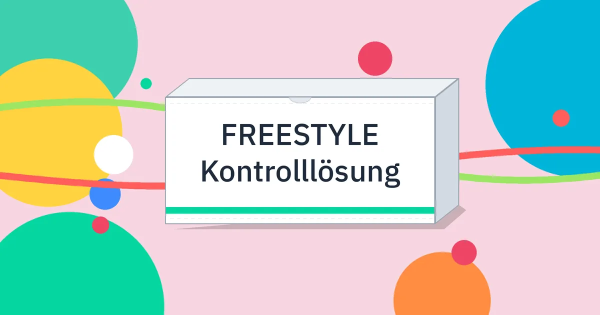 Symbolbild: Packung mit der Aufschrift FREESTYLE Kontrolllösung (PZN 01510714) – Verfügbarkeit und Bezug in Apotheken in Frankfurt am Main