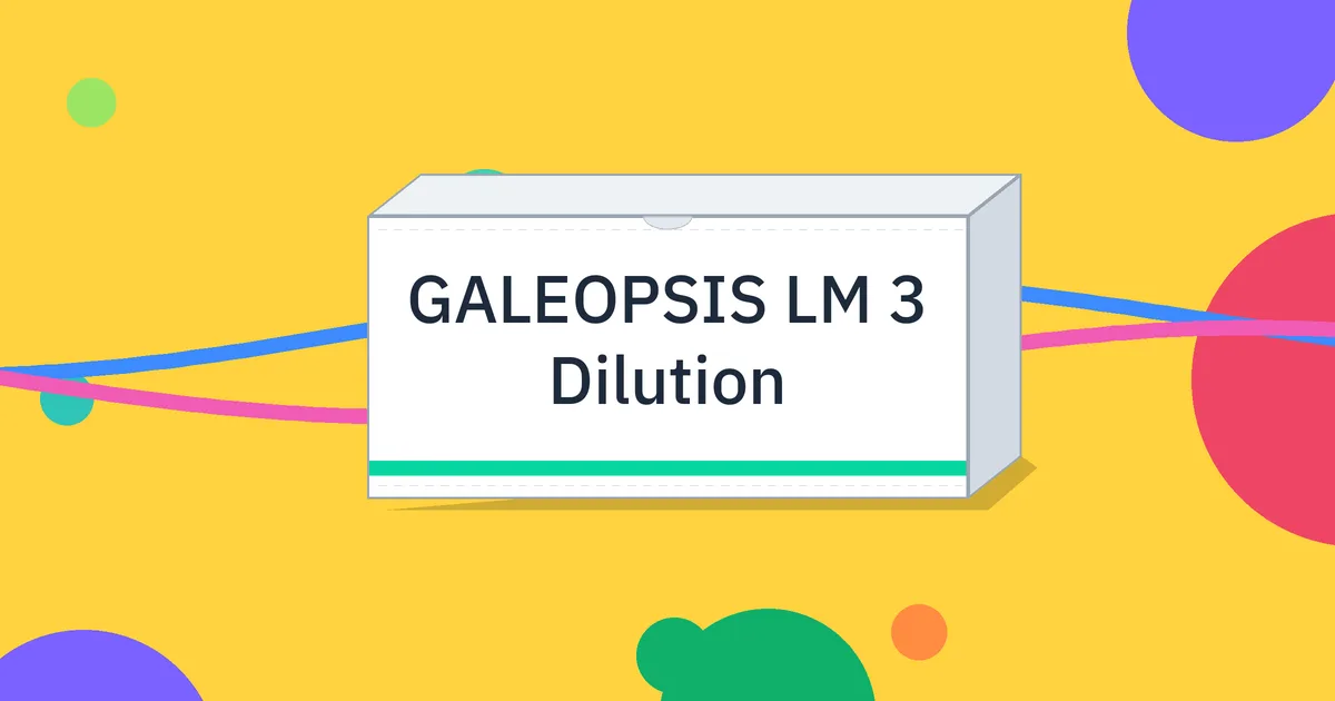 Symbolbild: Packung mit der Aufschrift GALEOPSIS LM 3 Dilution (PZN 13496103) – Verfügbarkeit und Bezug in Apotheken in Frankfurt am Main