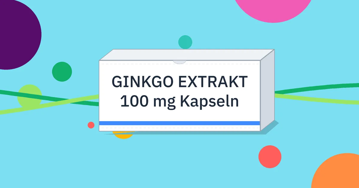 Symbolbild: Packung mit der Aufschrift GINKGO EXTRAKT 100 mg Kapseln (PZN 17492332) – Verfügbarkeit und Bezug in Apotheken in Frankfurt am Main