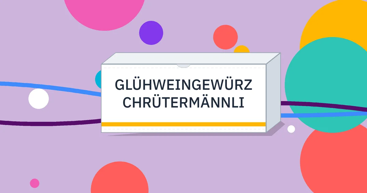 Symbolbild: Packung mit der Aufschrift GLÜHWEINGEWÜRZ CHRÜTERMÄNNLI (PZN 01439005) – Verfügbarkeit und Bezug in Apotheken in Frankfurt am Main