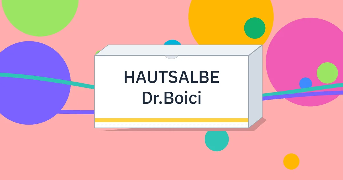 Symbolbild: Packung mit der Aufschrift HAUTSALBE Dr.Boici (PZN 06444755) – Verfügbarkeit und Bezug in Apotheken in Frankfurt am Main