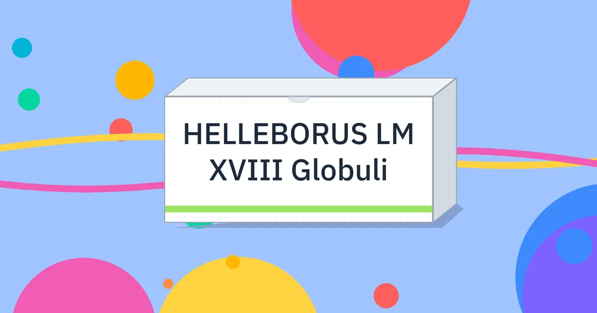 Symbolbild: Packung mit der Aufschrift HELLEBORUS LM XVIII Globuli (PZN 02659335) – Verfügbarkeit und Bezug in Apotheken in Frankfurt am Main