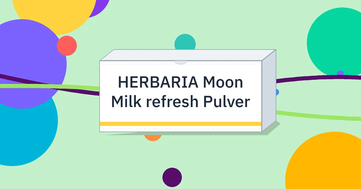 Symbolbild: Packung mit der Aufschrift HERBARIA Moon Milk refresh Pulver (PZN 17380024) – Verfügbarkeit und Bezug in Apotheken in Frankfurt am Main