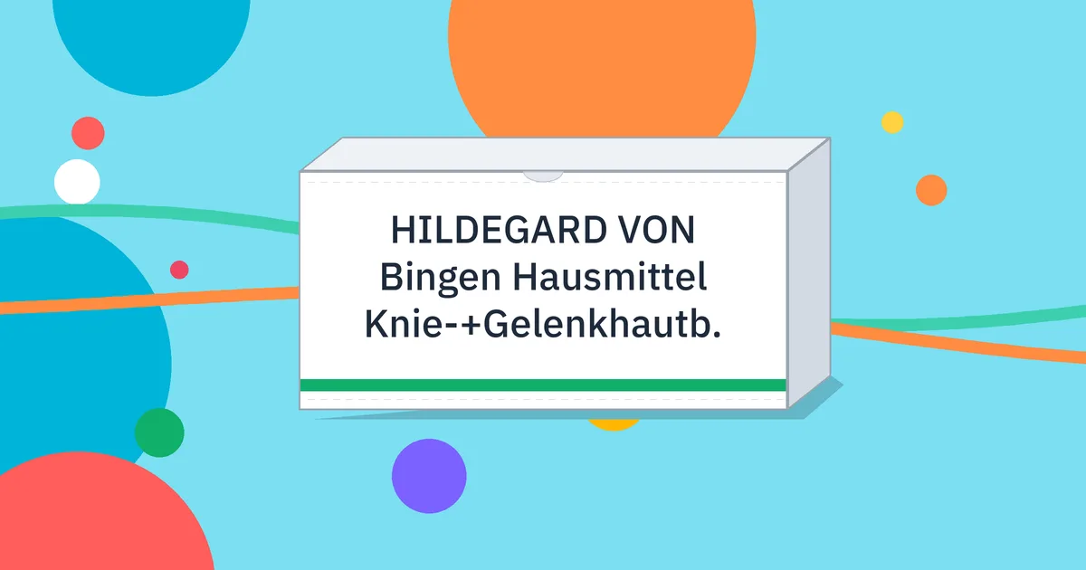 Symbolbild: Packung mit der Aufschrift HILDEGARD VON Bingen Hausmittel Knie-+Gelenkhautb. (PZN 18379218) – Verfügbarkeit und Bezug in Apotheken in Frankfurt am Main