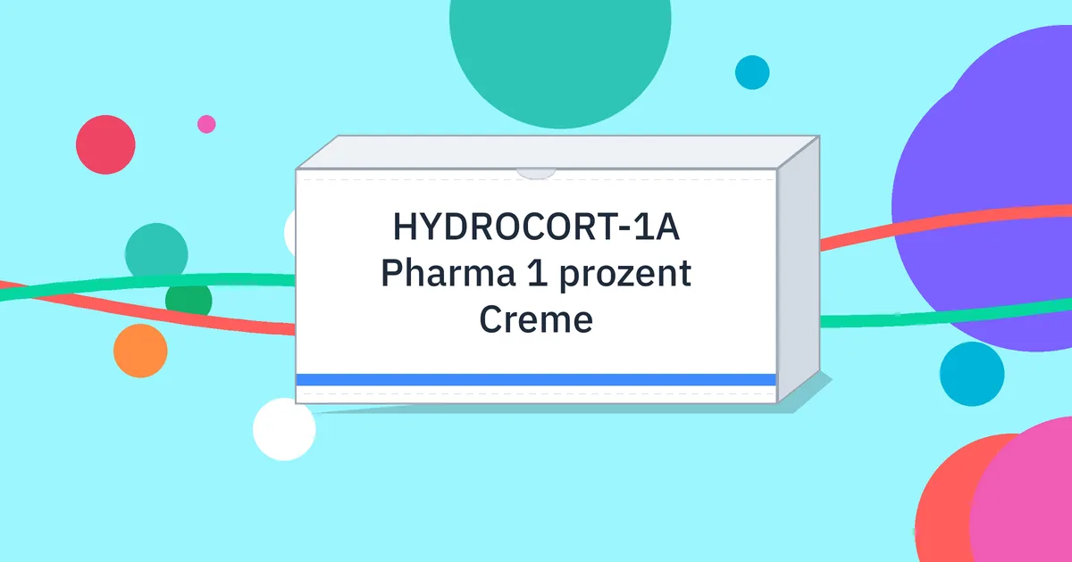 Symbolbild: Packung mit der Aufschrift HYDROCORT-1A Pharma 1 prozent Creme (PZN 14236918) – Verfügbarkeit und Bezug in Apotheken in Frankfurt am Main