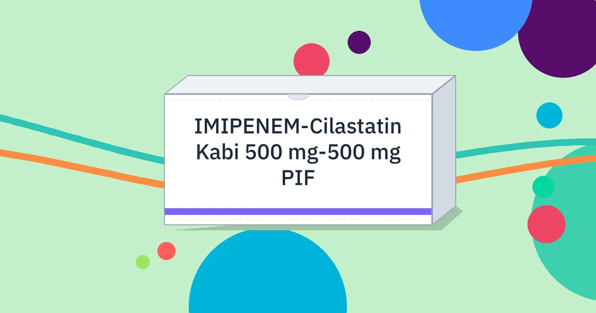 Symbolbild: Packung mit der Aufschrift IMIPENEM-Cilastatin Kabi 500 mg-500 mg PIF (PZN 05463006) – Verfügbarkeit und Bezug in Apotheken in Frankfurt am Main