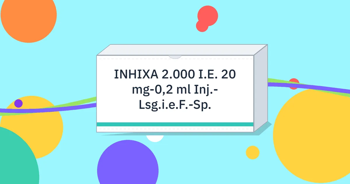 Symbolbild: Packung mit der Aufschrift INHIXA 2.000 I.E. 20 mg-0,2 ml Inj.-Lsg.i.e.F.-Sp. (PZN 14186741) – Verfügbarkeit und Bezug in Apotheken in Frankfurt am Main
