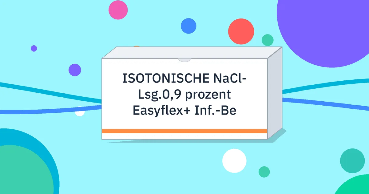 Symbolbild: Packung mit der Aufschrift ISOTONISCHE NaCl-Lsg.0,9 prozent Easyflex+ Inf.-Be (PZN 06918905) – Verfügbarkeit und Bezug in Apotheken in Frankfurt am Main