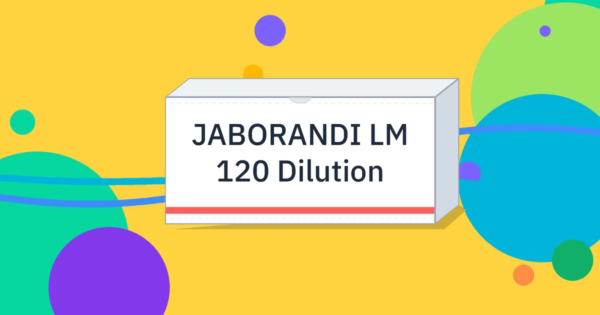 Symbolbild: Packung mit der Aufschrift JABORANDI LM 120 Dilution (PZN 12915561) – Verfügbarkeit und Bezug in Apotheken in Frankfurt am Main