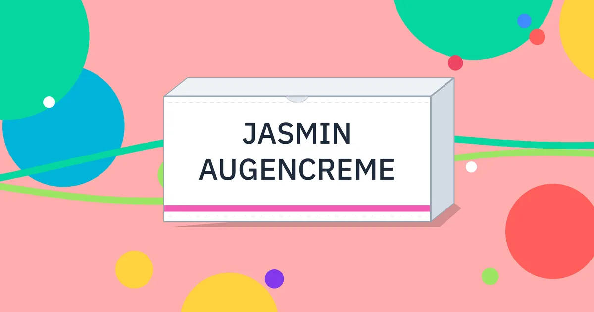 Symbolbild: Packung mit der Aufschrift JASMIN AUGENCREME (PZN 19301023) – Verfügbarkeit und Bezug in Apotheken in Frankfurt am Main