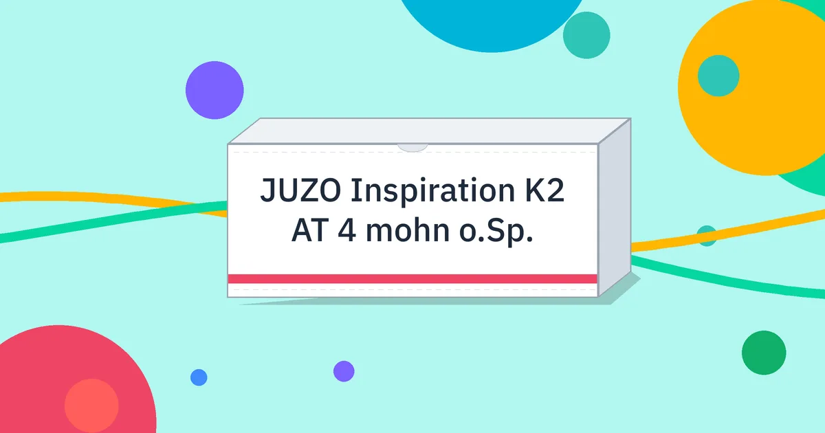 Symbolbild: Packung mit der Aufschrift JUZO Inspiration K2 AT 4 mohn o.Sp. (PZN 14926652) – Verfügbarkeit und Bezug in Apotheken in Frankfurt am Main