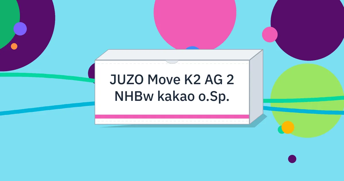 Symbolbild: Packung mit der Aufschrift JUZO Move K2 AG 2 NHBw kakao o.Sp. (PZN 18556778) – Verfügbarkeit und Bezug in Apotheken in Frankfurt am Main