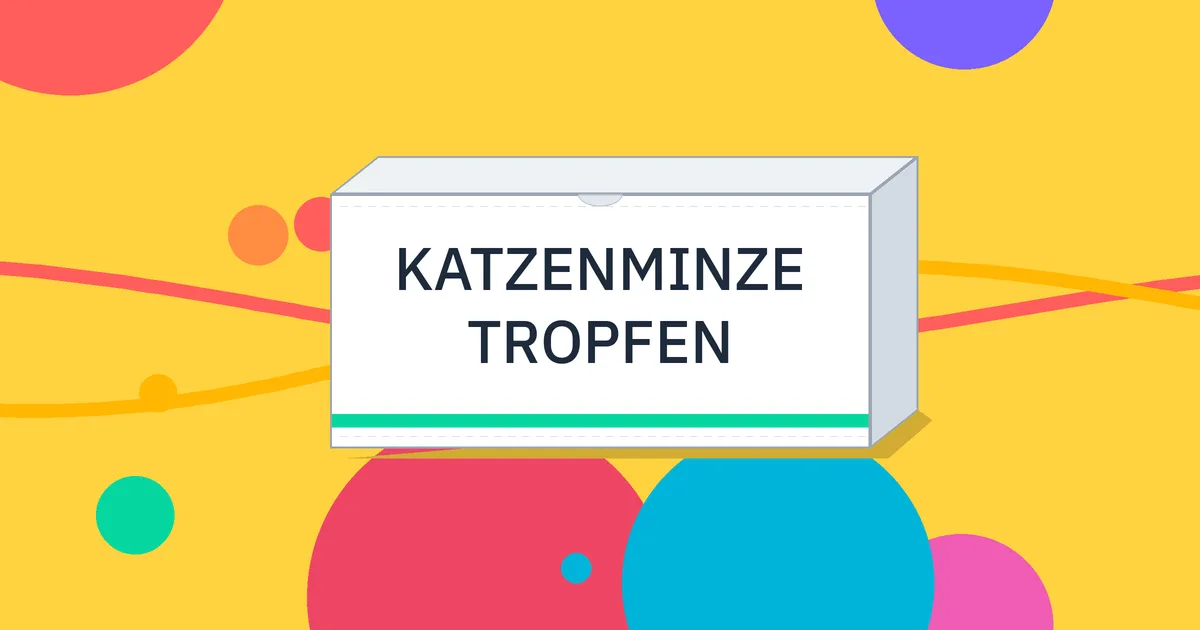Symbolbild: Packung mit der Aufschrift KATZENMINZE TROPFEN (PZN 15529433) – Verfügbarkeit und Bezug in Apotheken in Frankfurt am Main
