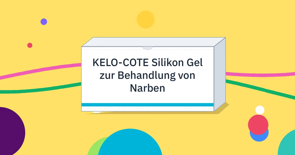 Symbolbild: Packung mit der Aufschrift KELO-COTE Silikon Gel zur Behandlung von Narben (PZN 01682266) – Verfügbarkeit und Bezug in Apotheken in Frankfurt am Main