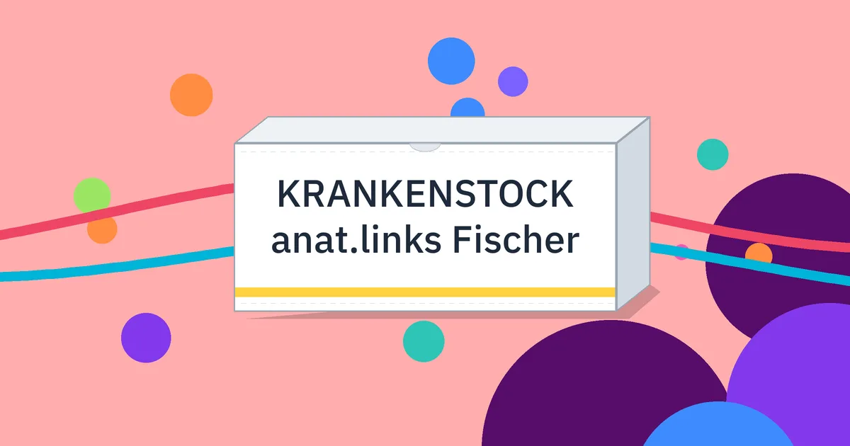 Symbolbild: Packung mit der Aufschrift KRANKENSTOCK anat.links Fischer (PZN 03854524) – Verfügbarkeit und Bezug in Apotheken in Frankfurt am Main