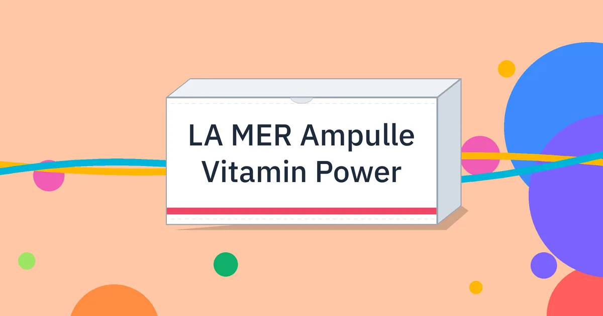 Symbolbild: Packung mit der Aufschrift LA MER Ampulle Vitamin Power (PZN 15372026) – Verfügbarkeit und Bezug in Apotheken in Frankfurt am Main