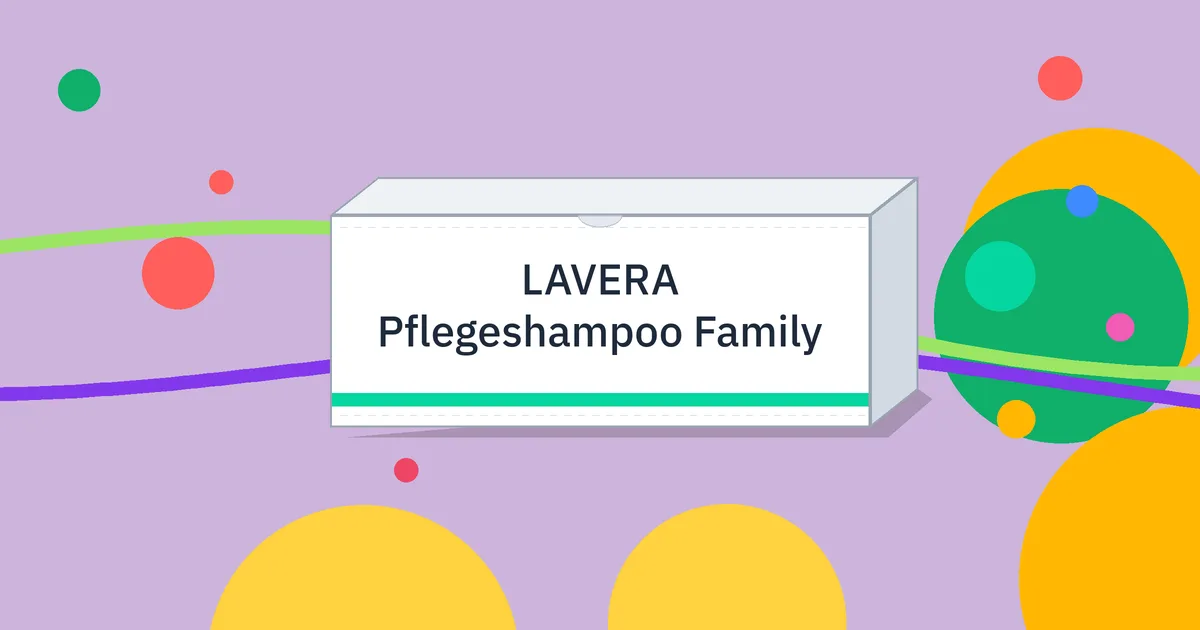 Symbolbild: Packung mit der Aufschrift LAVERA Pflegeshampoo Family (PZN 17242055) – Verfügbarkeit und Bezug in Apotheken in Frankfurt am Main