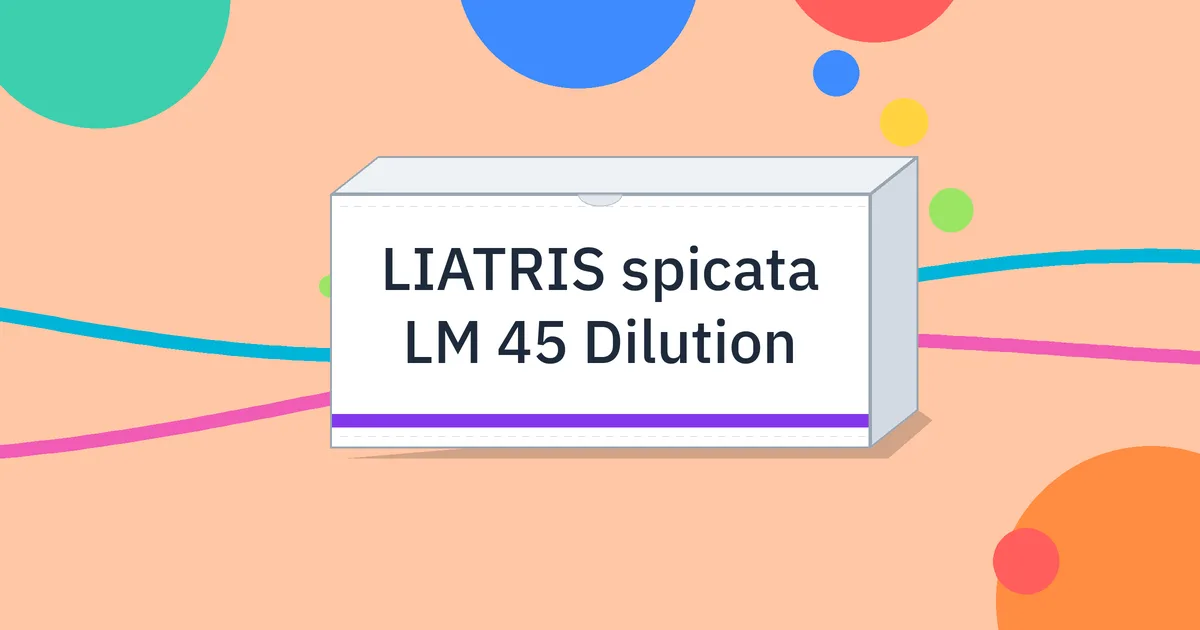 Symbolbild: Packung mit der Aufschrift LIATRIS spicata LM 45 Dilution (PZN 13528955) – Verfügbarkeit und Bezug in Apotheken in Frankfurt am Main