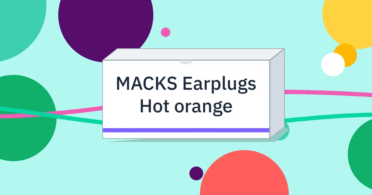 Symbolbild: Packung mit der Aufschrift MACKS Earplugs Hot orange (PZN 12670295) – Verfügbarkeit und Bezug in Apotheken in Frankfurt am Main