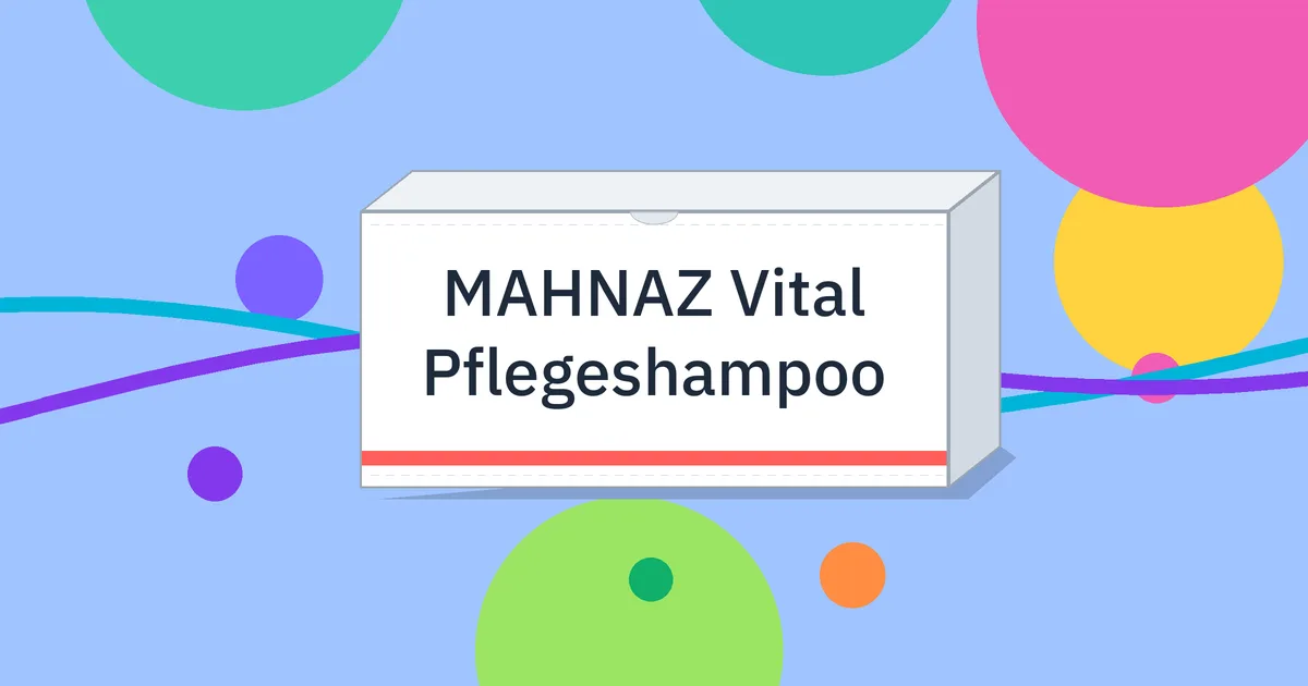 Symbolbild: Packung mit der Aufschrift MAHNAZ Vital Pflegeshampoo (PZN 10314478) – Verfügbarkeit und Bezug in Apotheken in Frankfurt am Main