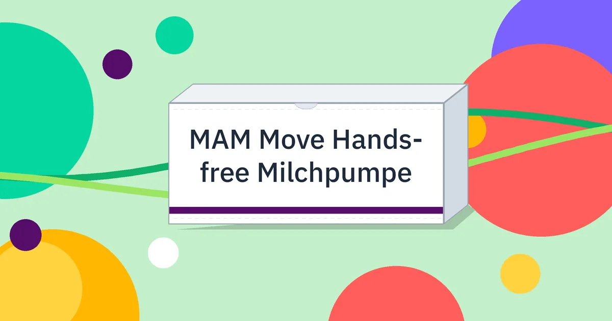 Symbolbild: Packung mit der Aufschrift MAM Move Hands-free Milchpumpe (PZN 19543186) – Verfügbarkeit und Bezug in Apotheken in Frankfurt am Main