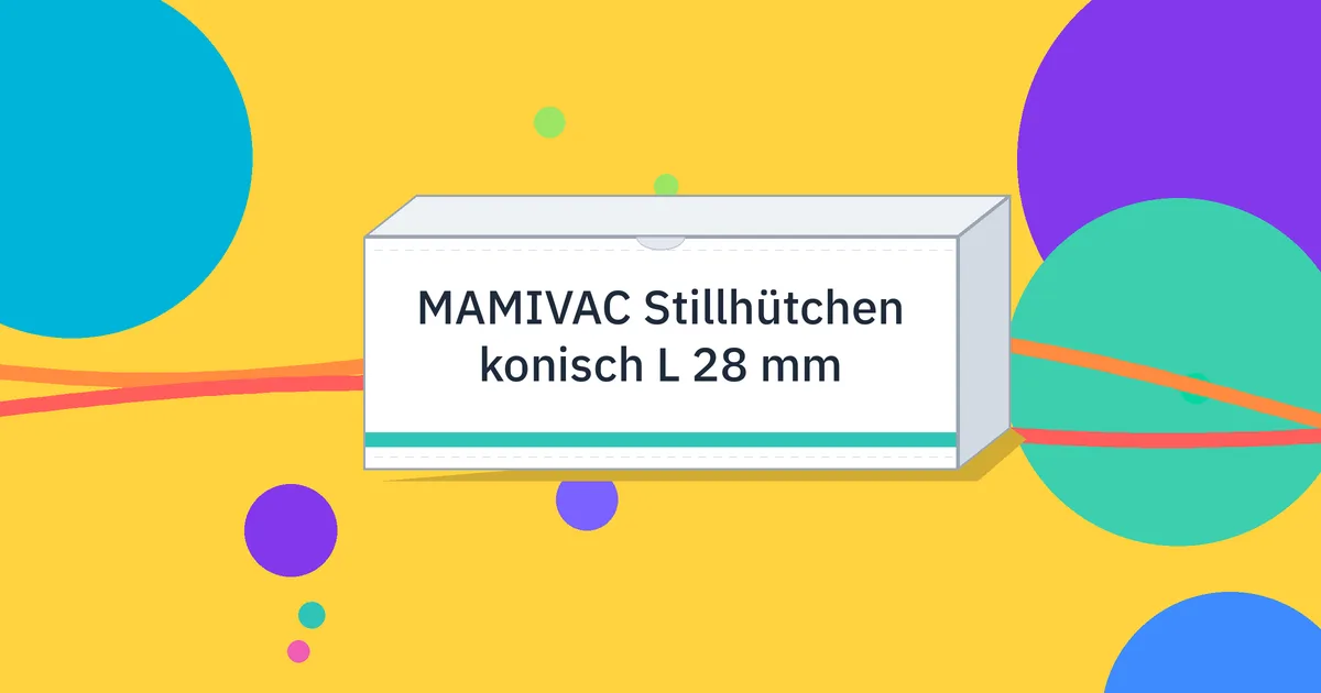Symbolbild: Packung mit der Aufschrift MAMIVAC Stillhütchen konisch L 28 mm (PZN 17373426) – Verfügbarkeit und Bezug in Apotheken in Frankfurt am Main