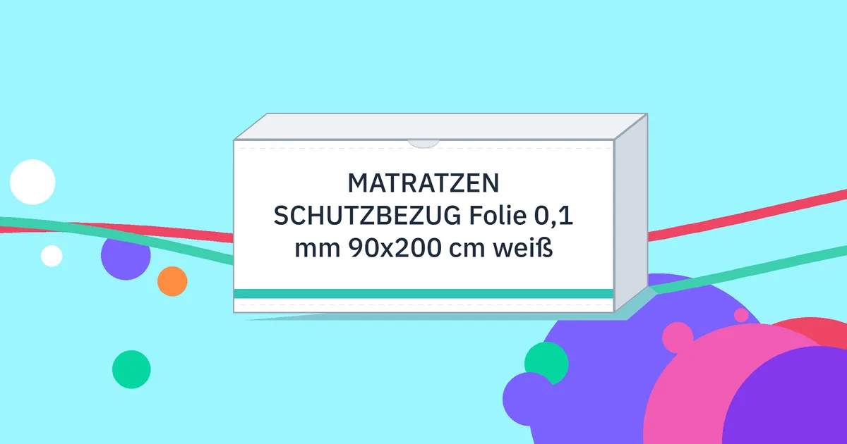 Symbolbild: Packung mit der Aufschrift MATRATZEN SCHUTZBEZUG Folie 0,1 mm 90x200 cm weiß (PZN 01660359) – Verfügbarkeit und Bezug in Apotheken in Frankfurt am Main