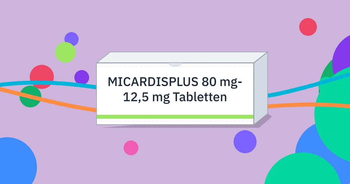 Symbolbild: Packung mit der Aufschrift MICARDISPLUS 80 mg-12,5 mg Tabletten (PZN 12581002) – Verfügbarkeit und Bezug in Apotheken in Frankfurt am Main