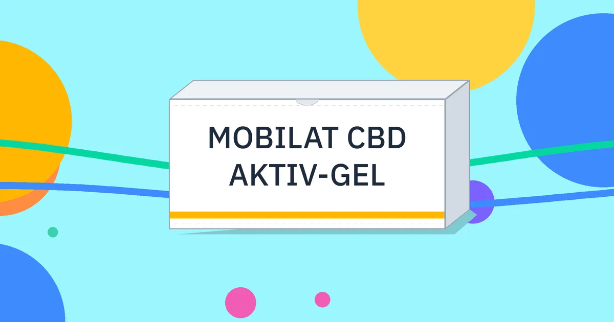 Symbolbild: Packung mit der Aufschrift MOBILAT CBD AKTIV-GEL (PZN 18810283) – Verfügbarkeit und Bezug in Apotheken in Frankfurt am Main