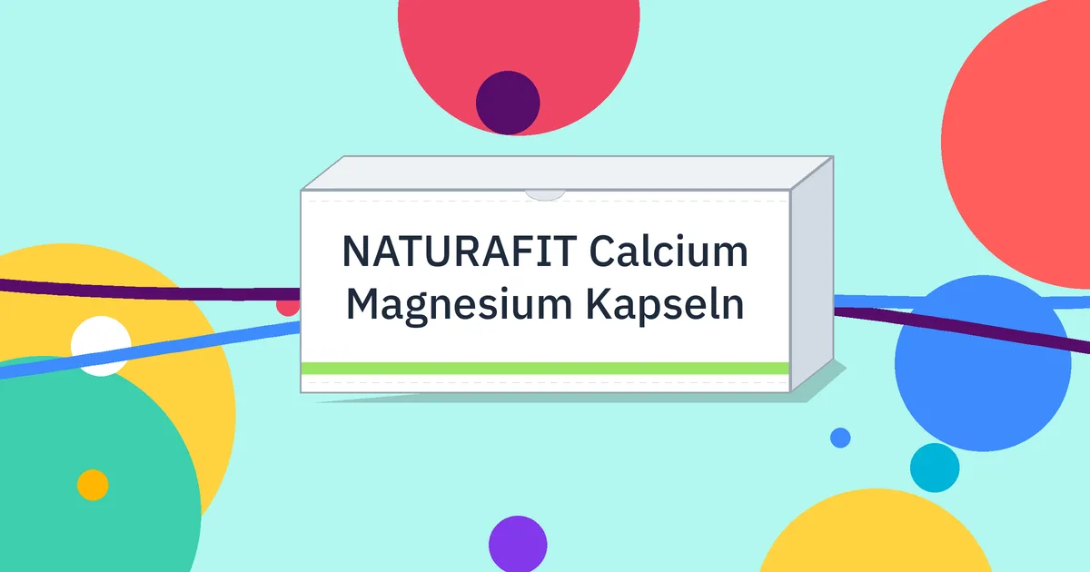 Symbolbild: Packung mit der Aufschrift NATURAFIT Calcium Magnesium Kapseln (PZN 07530037) – Verfügbarkeit und Bezug in Apotheken in Frankfurt am Main