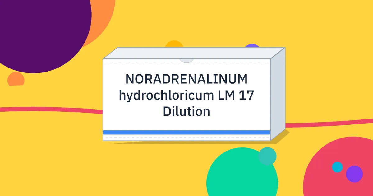 Symbolbild: Packung mit der Aufschrift NORADRENALINUM hydrochloricum LM 17 Dilution (PZN 13620098) – Verfügbarkeit und Bezug in Apotheken in Frankfurt am Main