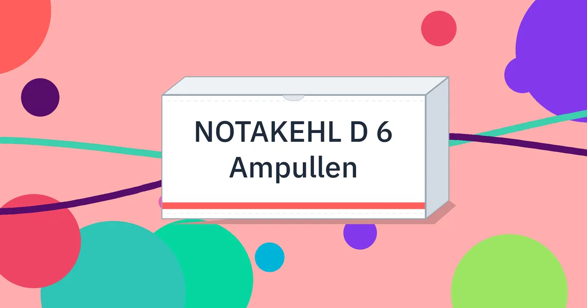 Symbolbild: Packung mit der Aufschrift NOTAKEHL D 6 Ampullen (PZN 03207078) – Verfügbarkeit und Bezug in Apotheken in Frankfurt am Main