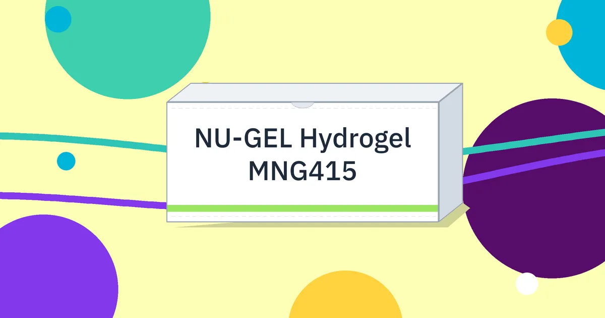 Symbolbild: Packung mit der Aufschrift NU-GEL Hydrogel MNG415 (PZN 13719247) – Verfügbarkeit und Bezug in Apotheken in Frankfurt am Main