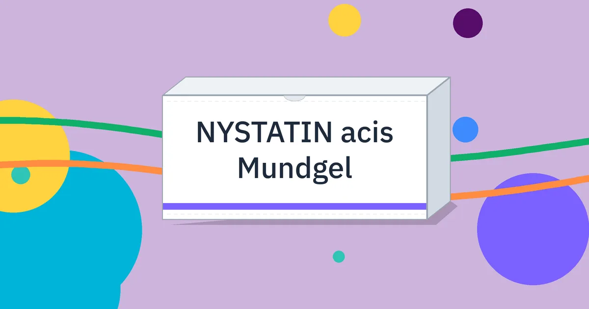 Symbolbild: Packung mit der Aufschrift NYSTATIN acis Mundgel (PZN 07371202) – Verfügbarkeit und Bezug in Apotheken in Frankfurt am Main