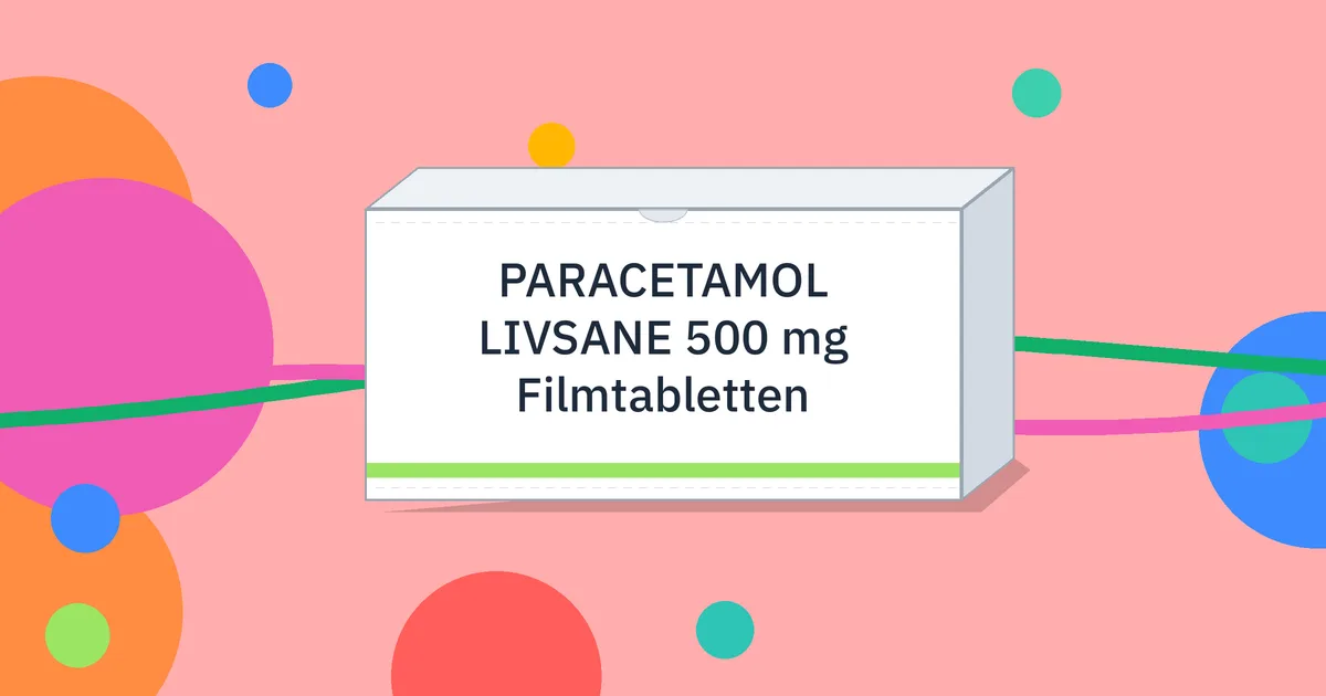 Symbolbild: Packung mit der Aufschrift PARACETAMOL LIVSANE 500 mg Filmtabletten (PZN 17258317) – Verfügbarkeit und Bezug in Apotheken in Frankfurt am Main