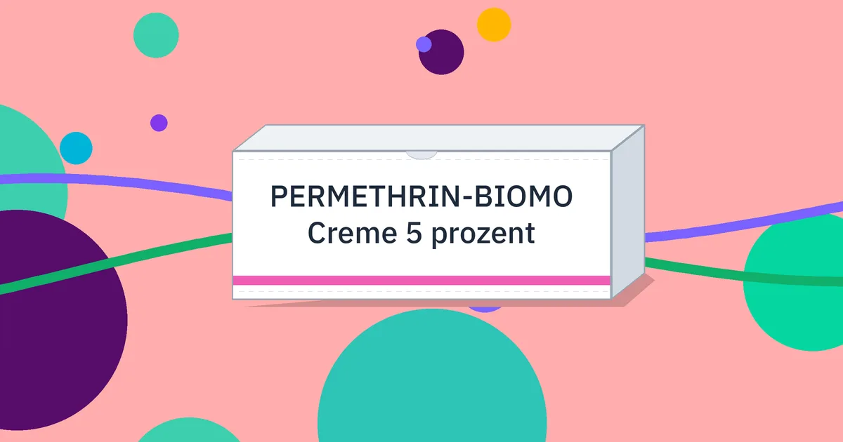 Symbolbild: Packung mit der Aufschrift PERMETHRIN-BIOMO Creme 5 prozent (PZN 09716651) – Verfügbarkeit und Bezug in Apotheken in Frankfurt am Main