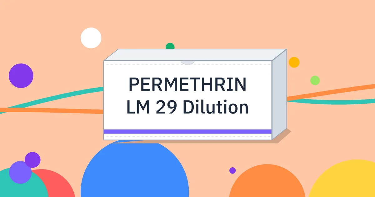 Symbolbild: Packung mit der Aufschrift PERMETHRIN LM 29 Dilution (PZN 13635757) – Verfügbarkeit und Bezug in Apotheken in Frankfurt am Main