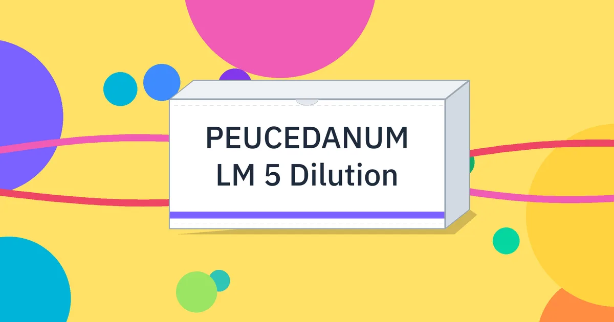 Symbolbild: Packung mit der Aufschrift PEUCEDANUM LM 5 Dilution (PZN 13636389) – Verfügbarkeit und Bezug in Apotheken in Frankfurt am Main
