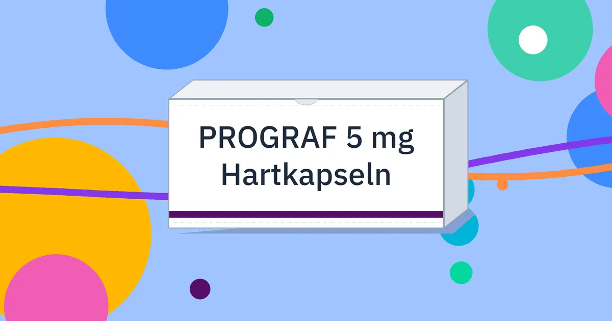 Symbolbild: Packung mit der Aufschrift PROGRAF 5 mg Hartkapseln (PZN 01028673) – Verfügbarkeit und Bezug in Apotheken in Frankfurt am Main