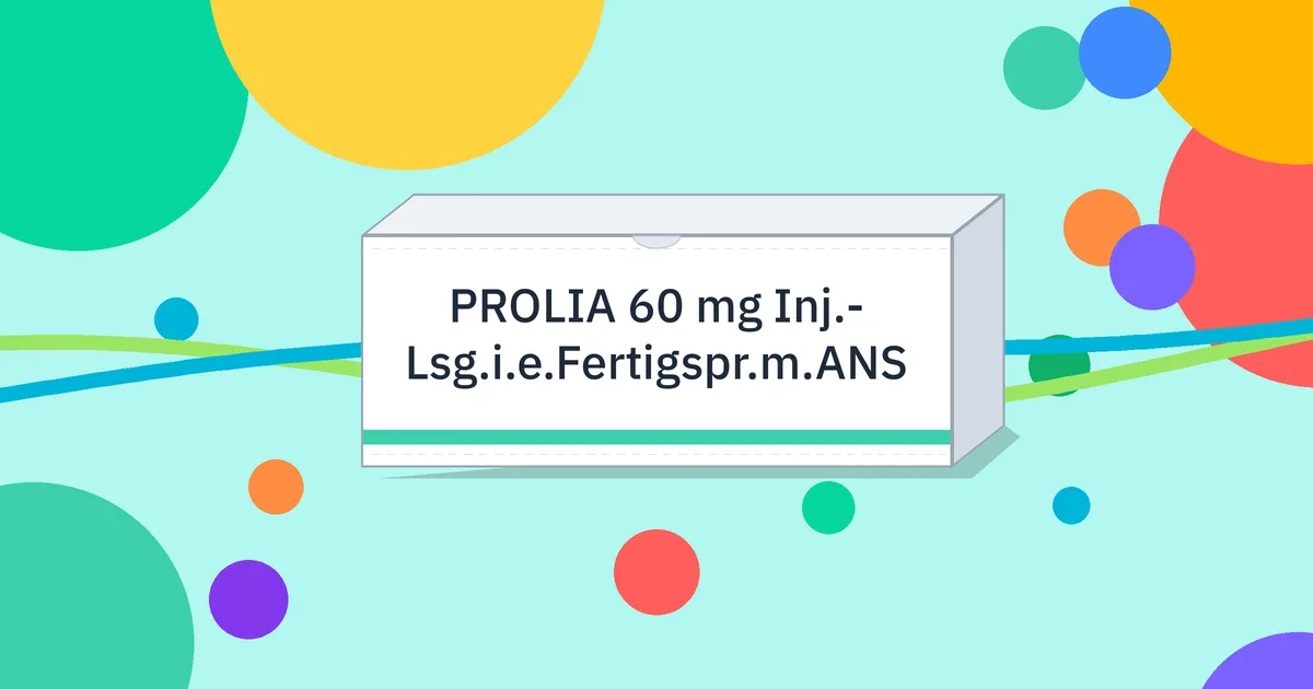 Symbolbild: Packung mit der Aufschrift PROLIA 60 mg Inj.-Lsg.i.e.Fertigspr.m.ANS (PZN 09522711) – Verfügbarkeit und Bezug in Apotheken in Frankfurt am Main