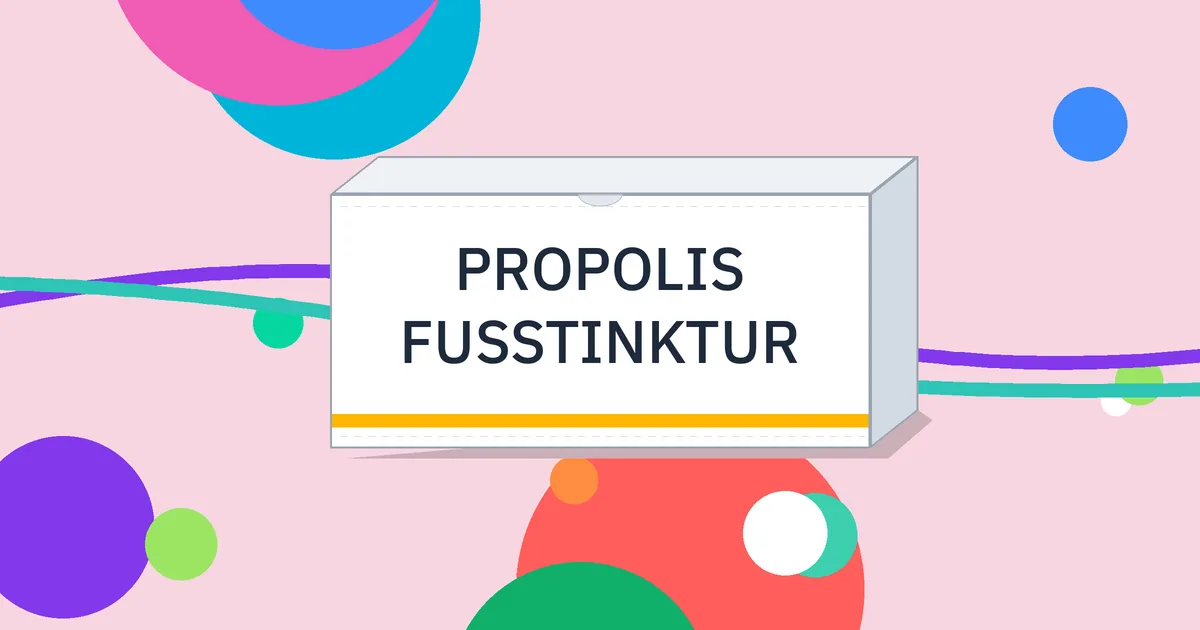 Symbolbild: Packung mit der Aufschrift PROPOLIS FUSSTINKTUR (PZN 09262121) – Verfügbarkeit und Bezug in Apotheken in Frankfurt am Main