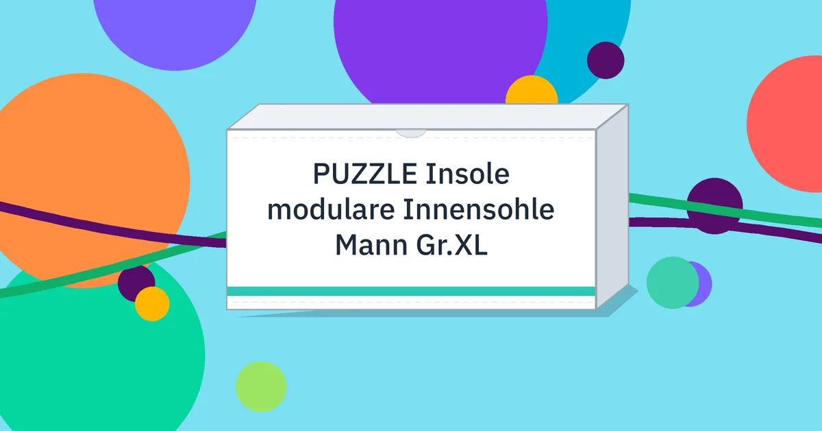 Symbolbild: Packung mit der Aufschrift PUZZLE Insole modulare Innensohle Mann Gr.XL (PZN 14255471) – Verfügbarkeit und Bezug in Apotheken in Frankfurt am Main
