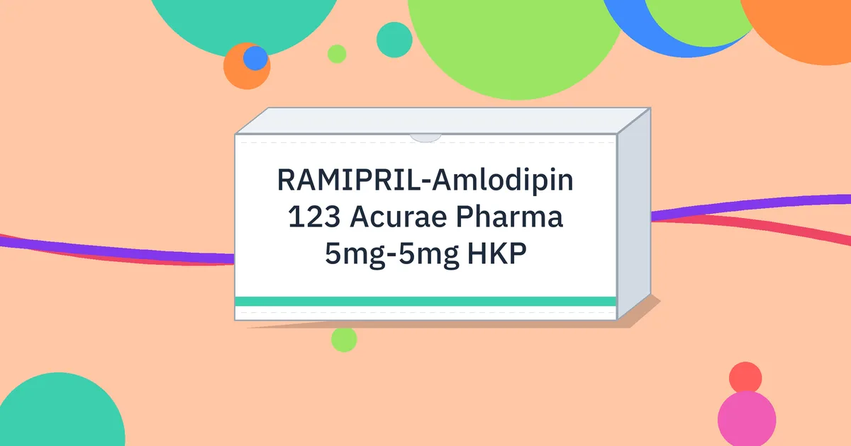 Symbolbild: Packung mit der Aufschrift RAMIPRIL-Amlodipin 123 Acurae Pharma 5mg-5mg HKP (PZN 19267102) – Verfügbarkeit und Bezug in Apotheken in Frankfurt am Main