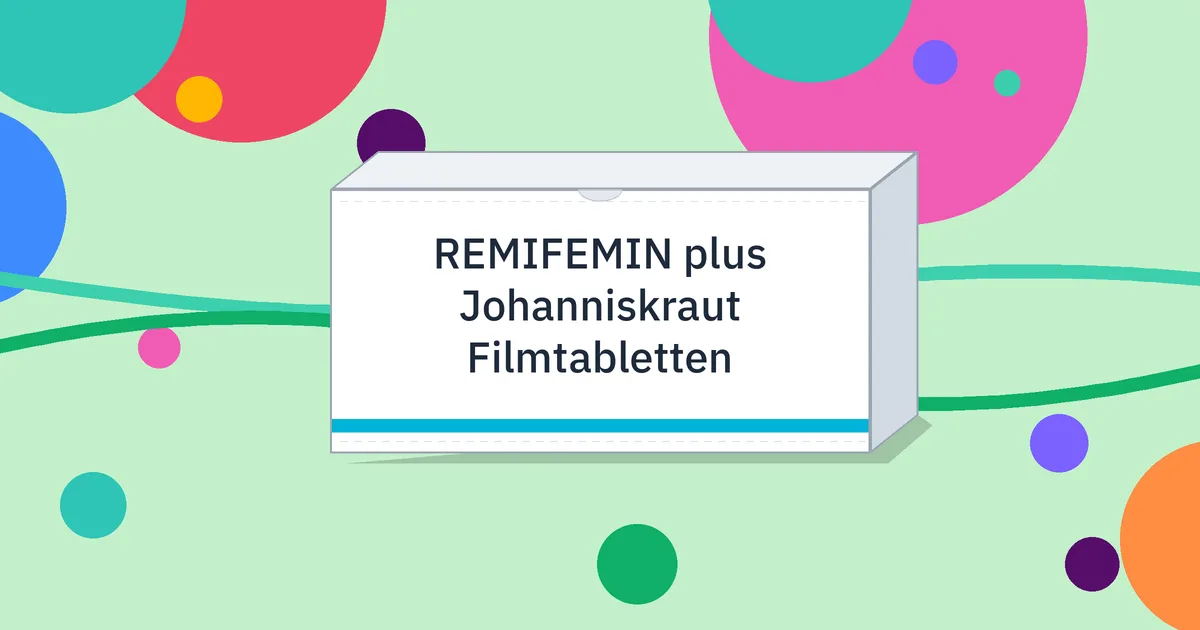Symbolbild: Packung mit der Aufschrift REMIFEMIN plus Johanniskraut Filmtabletten (PZN 11517203) – Verfügbarkeit und Bezug in Apotheken in Frankfurt am Main