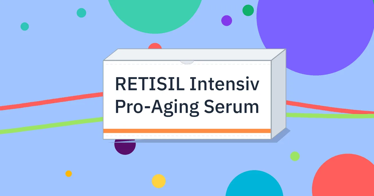 Symbolbild: Packung mit der Aufschrift RETISIL Intensiv Pro-Aging Serum (PZN 19470197) – Verfügbarkeit und Bezug in Apotheken in Frankfurt am Main