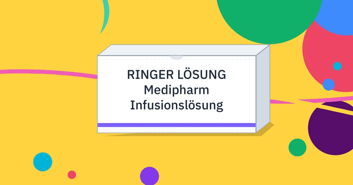 Symbolbild: Packung mit der Aufschrift RINGER LÖSUNG Medipharm Infusionslösung (PZN 19396288) – Verfügbarkeit und Bezug in Apotheken in Frankfurt am Main