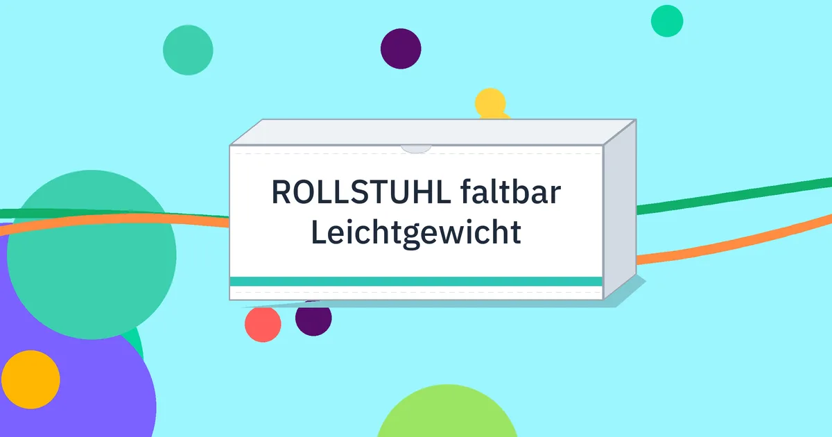 Symbolbild: Packung mit der Aufschrift ROLLSTUHL faltbar Leichtgewicht (PZN 03375597) – Verfügbarkeit und Bezug in Apotheken in Frankfurt am Main
