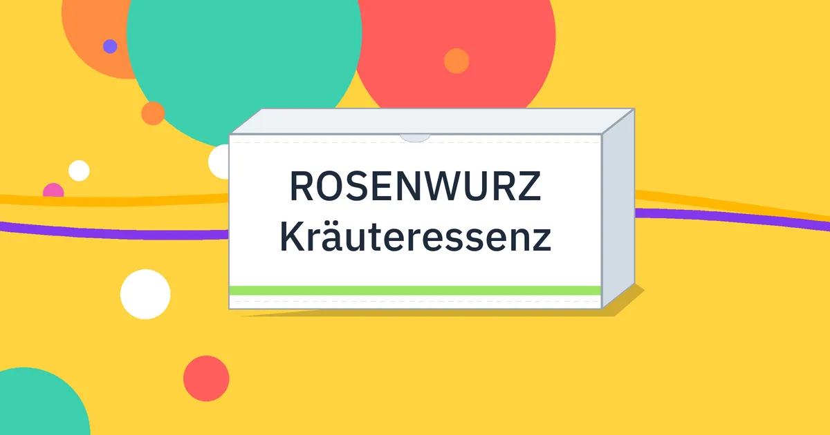 Symbolbild: Packung mit der Aufschrift ROSENWURZ Kräuteressenz (PZN 11527012) – Verfügbarkeit und Bezug in Apotheken in Frankfurt am Main